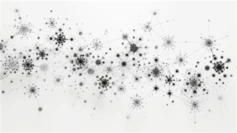 Abstract Black Neural Network Structure White Background Scientific Illustration Stock Photos ...