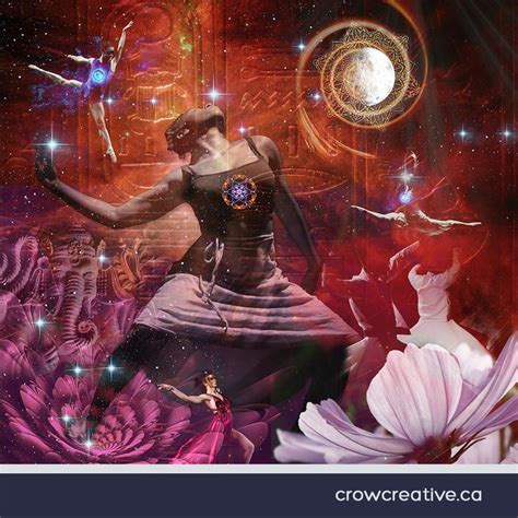 Beyond Materialism Crow Creative Dance Artwork Collage Art Art Prints