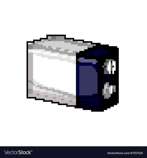Power Battery Energy Game Pixel Art Royalty Free Vector