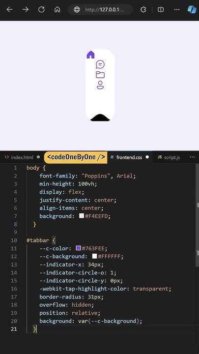 Day 008 Mobile Nav Bar Animation Javascript Coding Frontenddesign