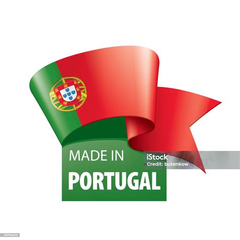 Portugal Flag Vector Illustration On A White Background Stock