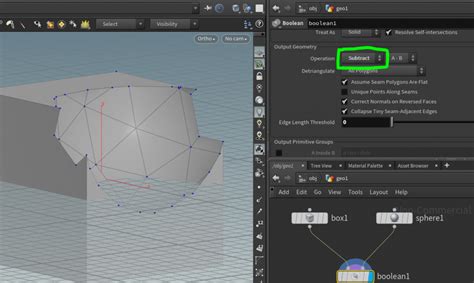 An Example Of Boolean Operations In Houdini John Player