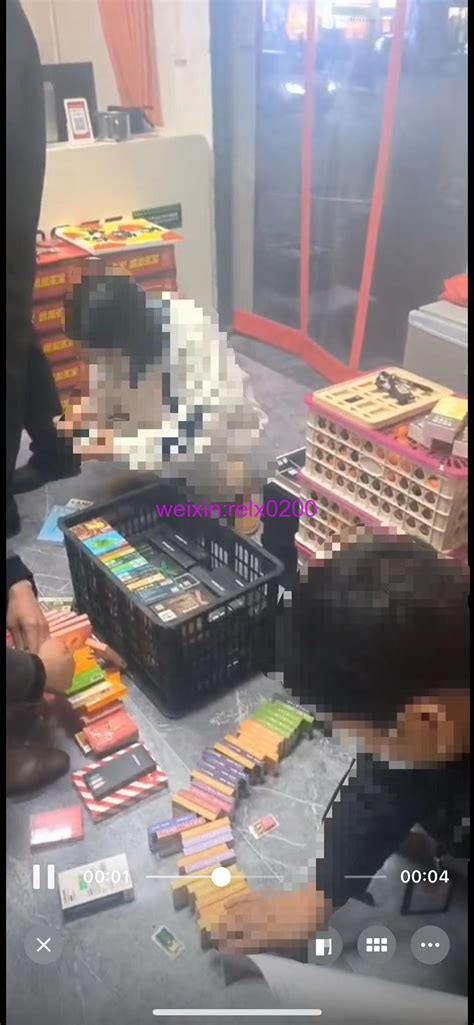 疑似某非国标电子烟仓库被产品被查处
