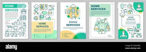 Home Services Brochure Template Layout Handyman Apartment Cleanup