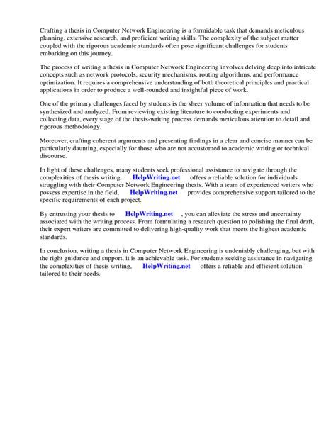 Computer Network Engineering Thesis Pdf Computer Network Network Topology