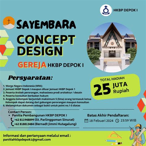 Panitia Sayembara Konsep Disain Gereja Hkbp Depok 1 Sediakan Total