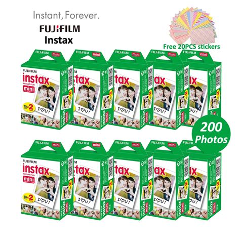 Original Sheets Fujifilm Fuji Instax Mini White Film Instant Photo Paper For Mini S