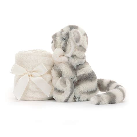 Jellycat Bashful Snow Tiger Soother View Gifts Thames Ditton