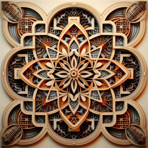 Premium Ai Image Intricate Geometric Lattice