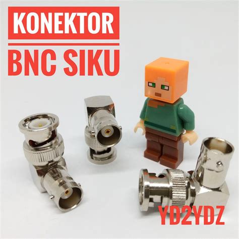 Jual Konektor Bnc Male To Bnc Female Siku Connector Converter Right Angle Antenna Radio Bnc Ht