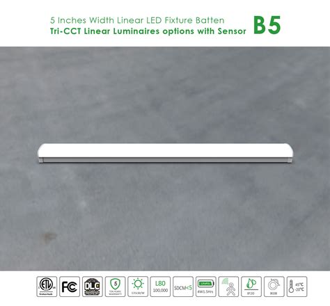 China Linear Led Fixture Batten Tri Cct With Sensor Supplier Manufacturer Factory Direct