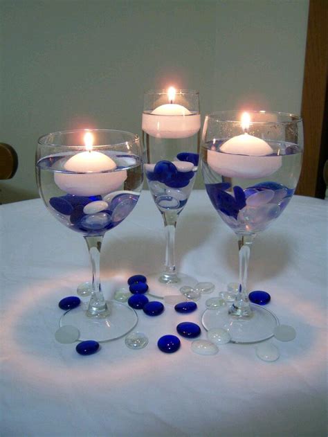 Más Y Más Manualidades Centros De Mesa Usando Copas De Cristal