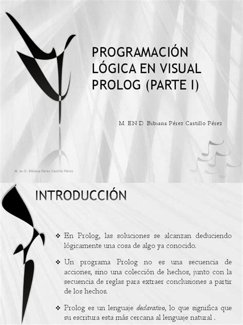 Programación Lógica En Visual Prolog Pdf Lenguaje De Programación