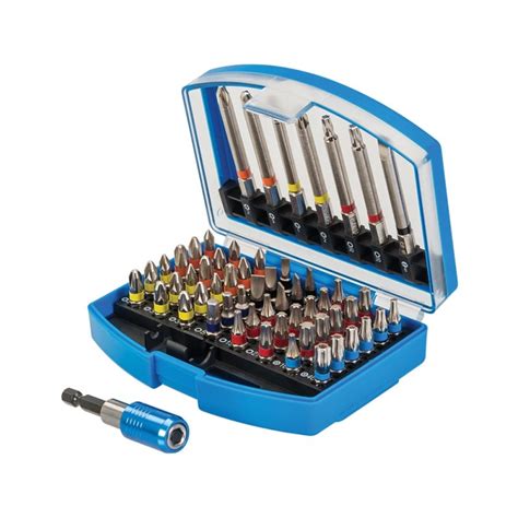 Silverline Colour Coded 56pc Mixed Screwdriver Bit Set 846154 Sealants And Tools Direct