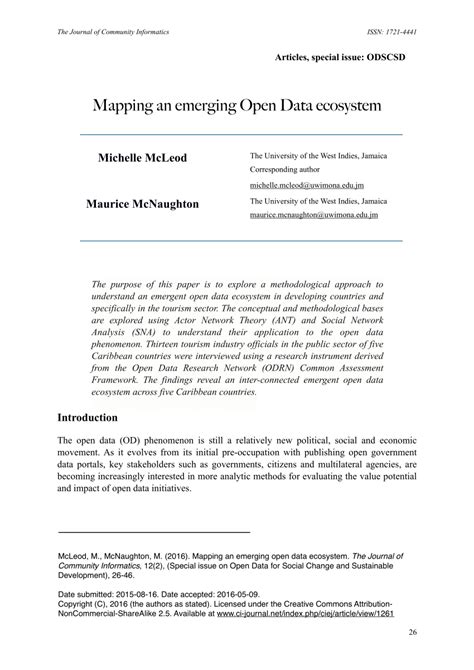 Pdf Mapping An Emerging Open Data Ecosystem