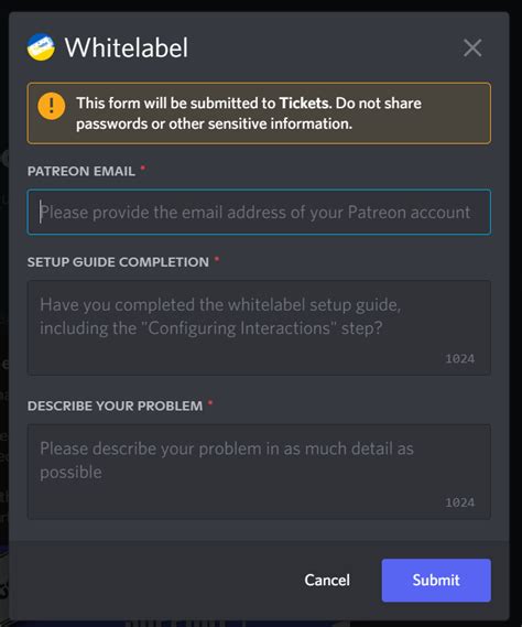 Forms Tickets