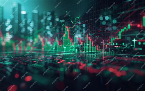 Premium Ai Image Dynamic Stock Market Data Visualization