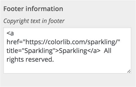 Sparkling Theme Documentation Colorlib