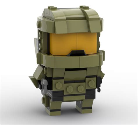 Lego Moc Master Chief Brickheadz By Imperialbrickz Rebrickable