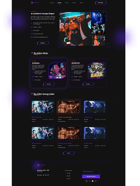 Hangover Landing Page Booking Event Ui Design On Behance