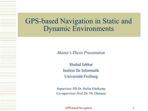 Gps Based Routing In Dynamic Environment