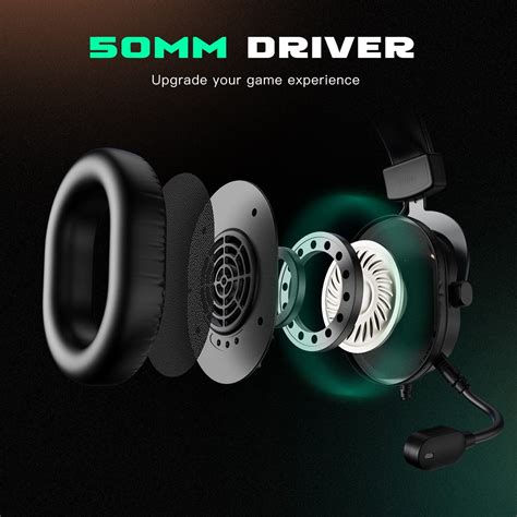 [CLEARANCE] Fifine H6 USB Dynamic RGB Gaming Headphone with Detachable ...