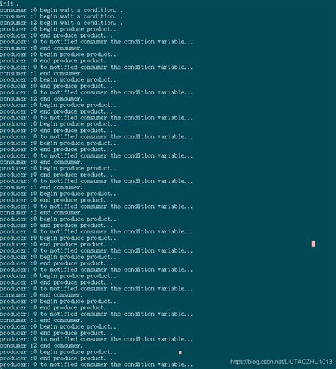 使用pthreadmutext与条件变量pthreadcondt的组合来实现生产者和消费者int Pthead Mutex流程图