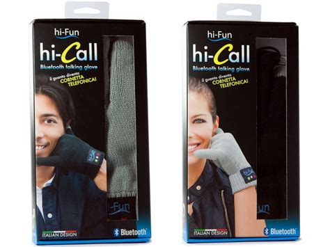 Bluetooth Handset Gloves Answer Phone By Putting Fingers To Your Ear