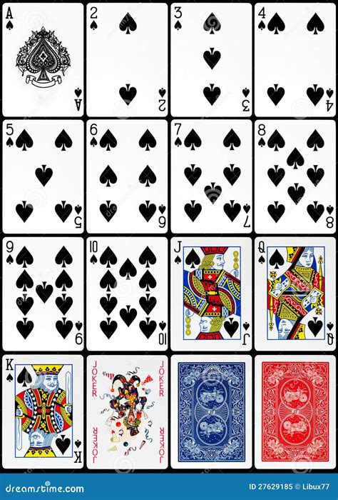 Ace Of Spades Playing Card Stock Image 65132401