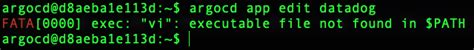 Unable To Run `argocd App Edit` When Using Docker Image · Issue 10990