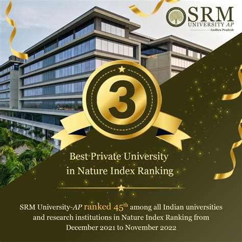 Srm University Ap Ranked Indias Third Best Private University In
