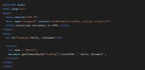 How To Use A Javascript Variable In Html 5 Best Ways