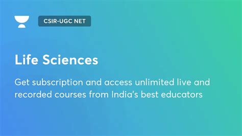 Life Sciences Csir Ugc Net Unacademy