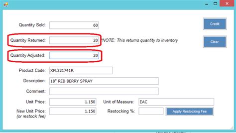 Mts 20a Credit Memos Floral Computer Systems Knowledge Base