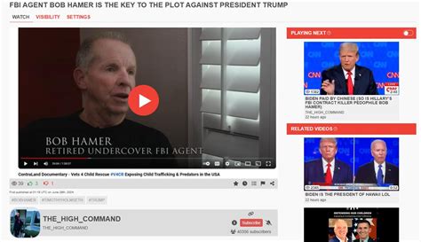 Fbi Agent Bob Hamer Is The Key To The Plot Against President Trump