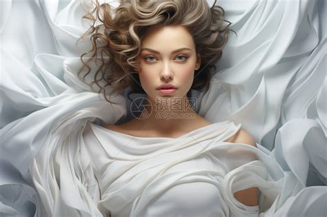 身穿唯美白衣的外国女性高清图片下载 正版图片600415030 摄图网