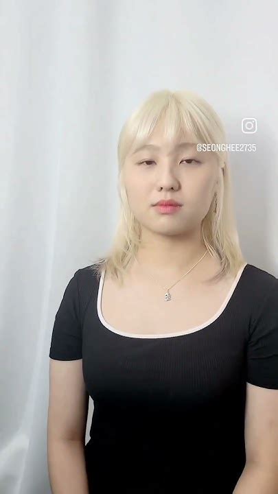 😝🥰백금발이 너무 잘어울리는 귀여운소녀입니당😘 탈색머리 백금발 Youtube
