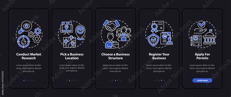 Small Business Improvement Tips Onboarding Mobile App Page Screen