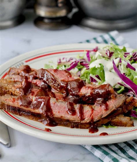 Blueberry Chipotle Grilled Flank Steak Karens Kitchen Stories