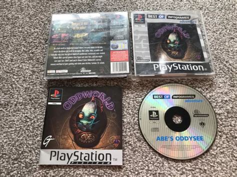 Oddworld Abes Oddysee Sony Playstation 1 Ps1 Game With Manual Official