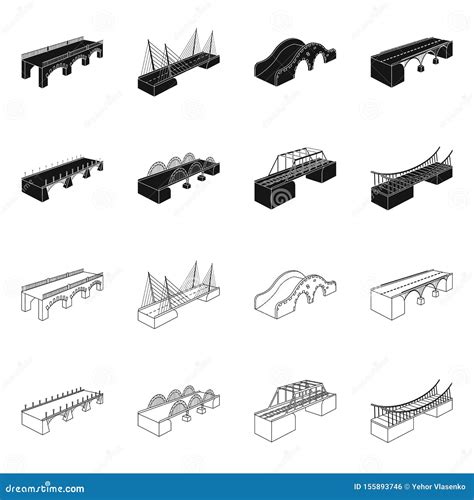 Isolated Object Of Connection And Design Symbol Collection Of Connection And Side Stock Vector