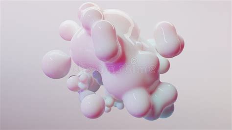 Organic Shapes Morphing Colorful Blobs Liquid Flowing Colors Soap Bubbles Metaballs Drops