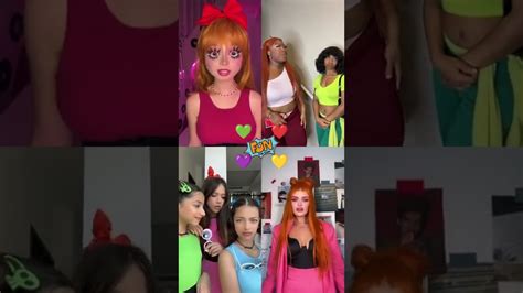 Who Is Your Best😱 Pinned Your Comment📌 Tik Tok Meme Reaction 💖short Cosplay Powerpuffgirls