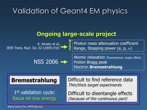 Ppt Geant4 Physics Validation Powerpoint Presentation Free Download Id866727