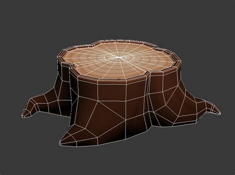 Tree Stump Model TurboSquid 1349428