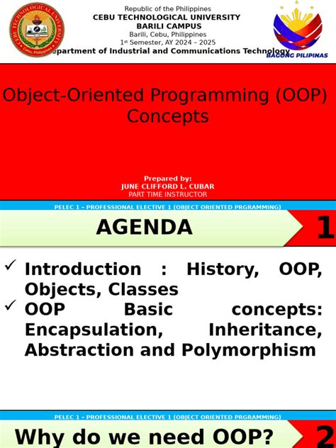1 Object Oriented Programming Concepts Copy Pdf Object Oriented Programming Class