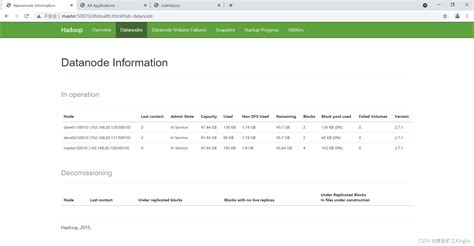 Hadoop平台web监控页面hadoop查看web Csdn博客