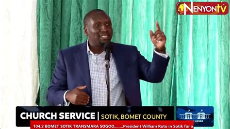 Aaron Cheruiyot Majority Leader Full Speech In Sotikbomet County Youtube