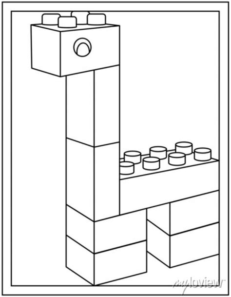Lego Blocks Coloring Pages