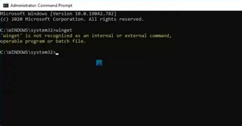 Winget Not Recognized In Windows